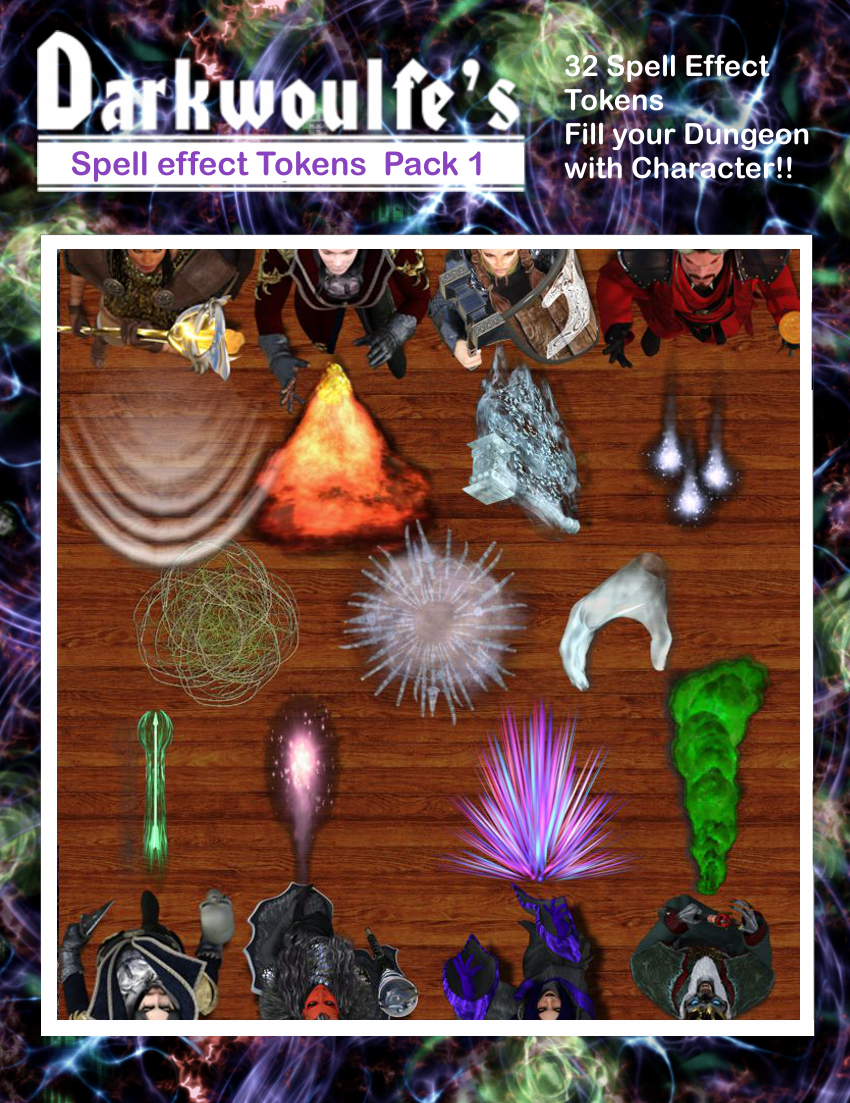 Darkwoulfe's Token Pack - Spell Effects Pack 1 Complete Pack – Dungeon Digs