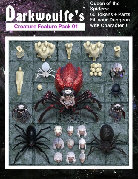 Darkwoulfe's Tokens, Creature Feature Vol01 - Queen of the Spiders ...