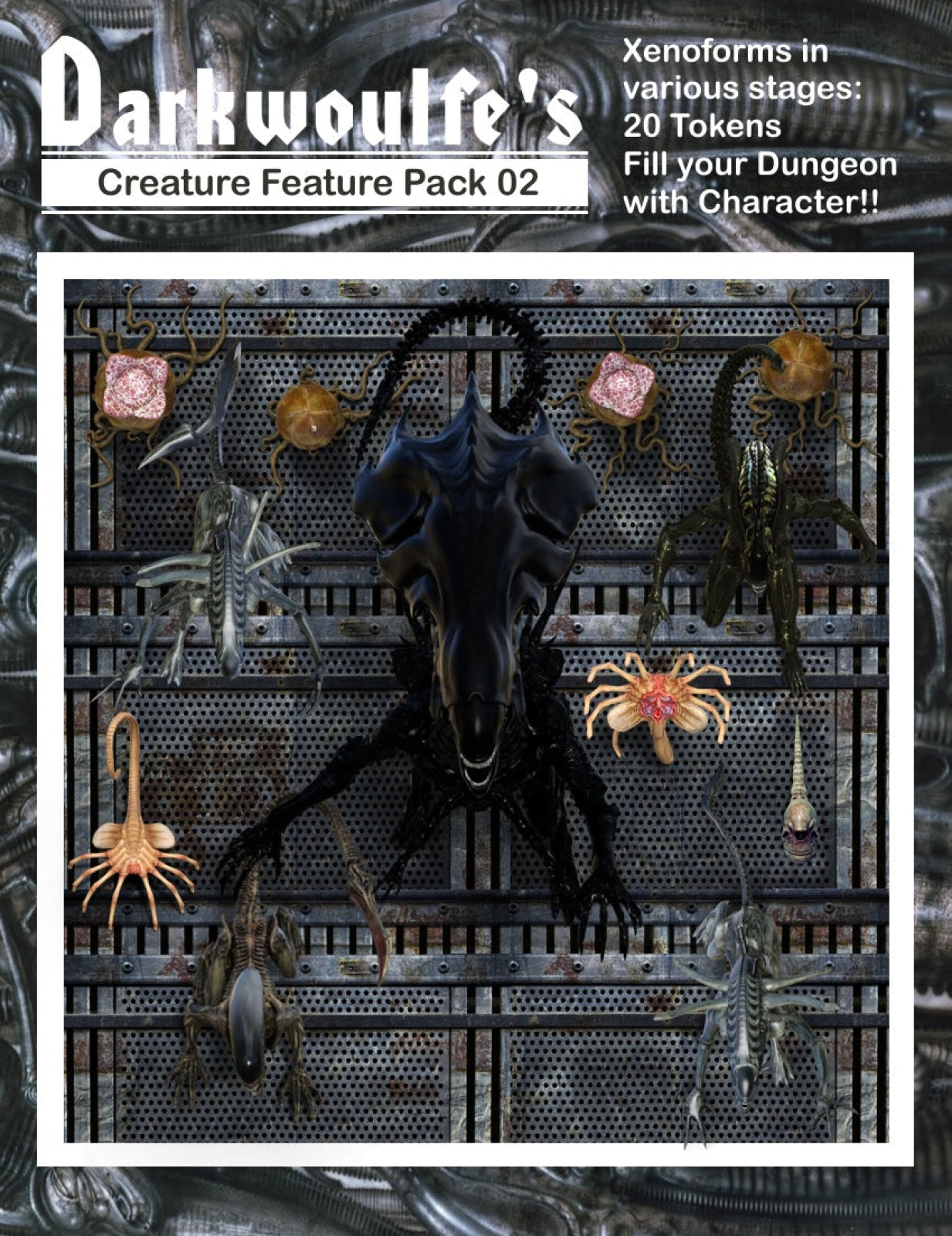 Darkwoulfe's Tokens, Creature Feature Vol02 - Xenoforms – Dungeon Digs
